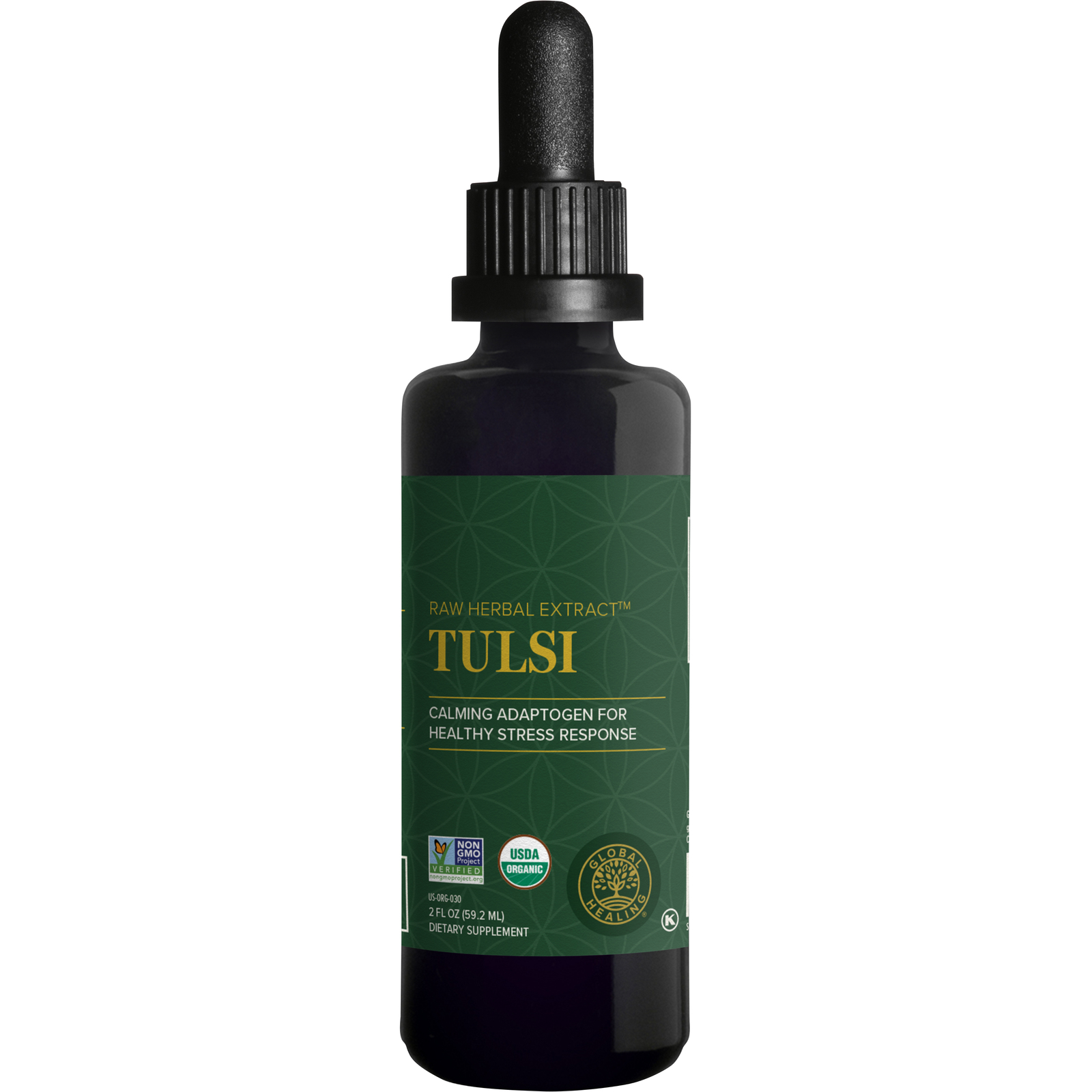 Global Healing Organic Tulsi Holy Basil Liquid Supplement For Sleep - 2 ...