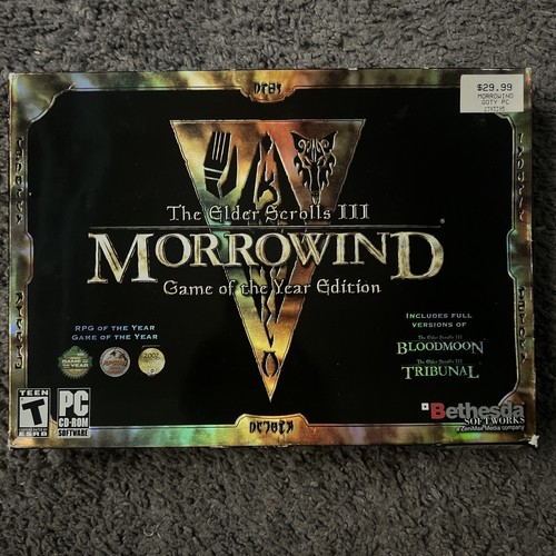 The Elder Scrolls III: Morrowind GOTY Edition Big Box Sealed w ...