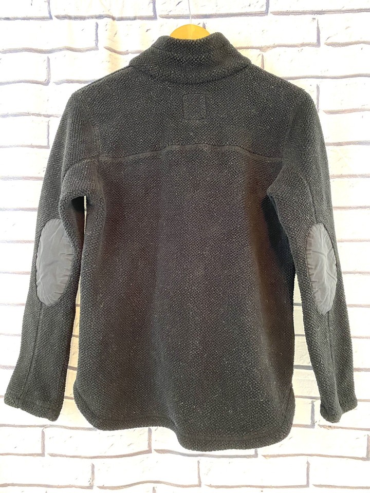 Thread Supply PinDot Nubby Fleece Quarter Snap Black Women’s Size Small ...