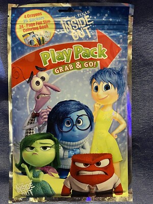 NIP Disney Pixar Inside Out Play Pack Grab & Go Great for Travel or ...