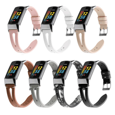 Replacement Leather Buckle Wristband Strap Watch Band for Fitbit Charge ...