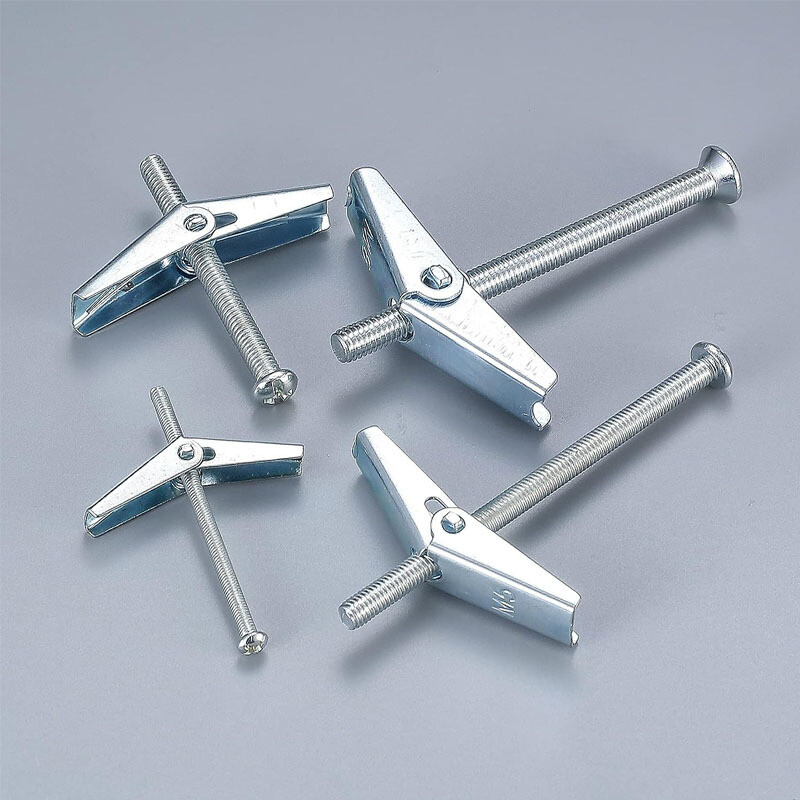 26Pcs Spring Toggle Bolt Anchors, Spring Hollow Wall Round Head Toggle ...