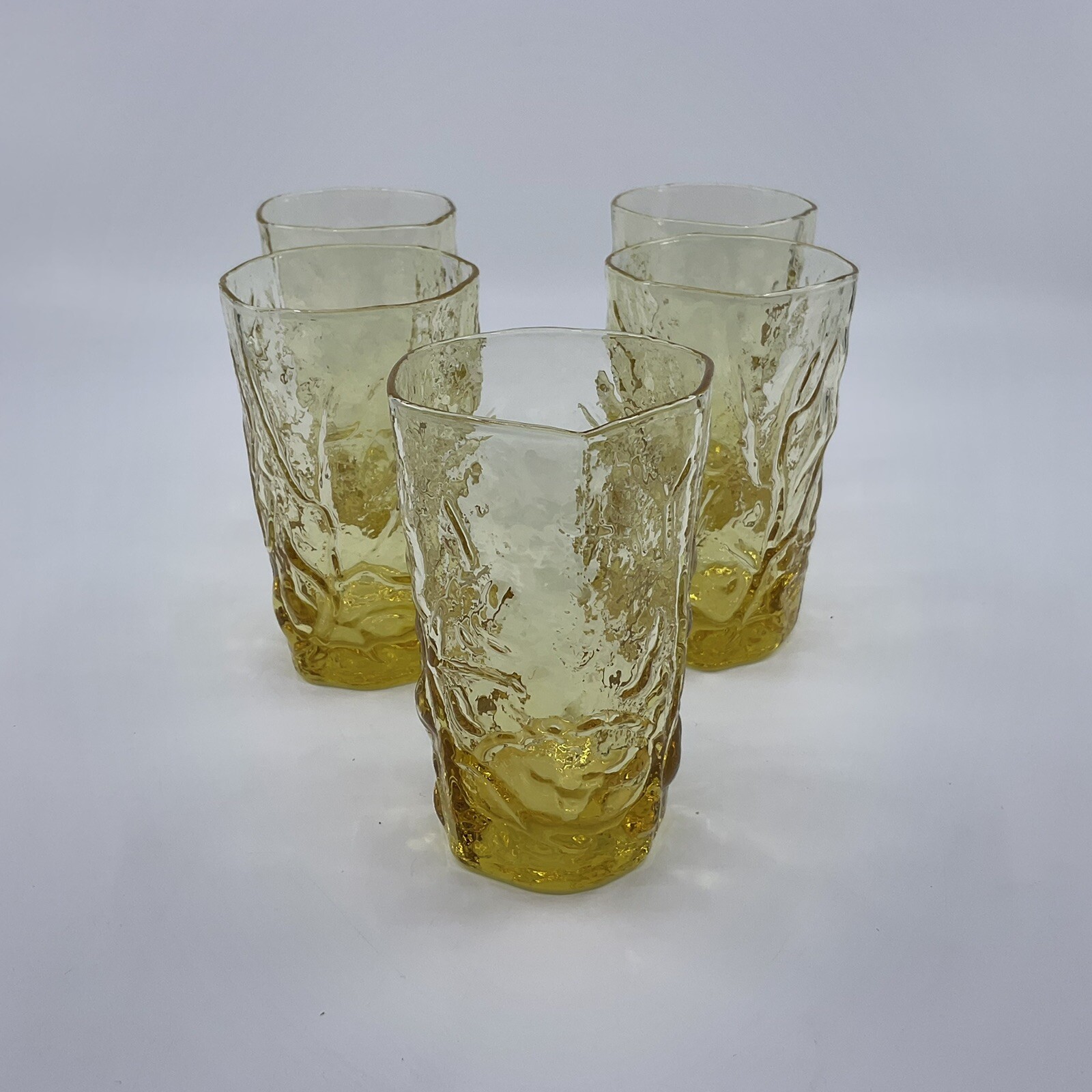 Set Of 5 Seneca Glass Driftwood Casual 6 Oz Juice Glasses In Pineapple set-of-5-seneca-glass-driftwood-casual-6-oz-juice-glasses-in-pineapple