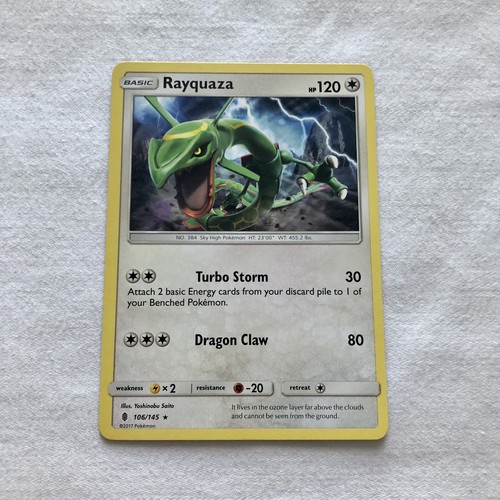 Rayquaza 106/145 Rare Guardians Rising NM Pokemon card | eBay