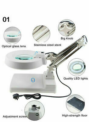 10X Magnification LED Desk Lamp Magnifier Watch Maintenance Inspection ...
