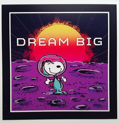 Peanuts ♡ Snoopy ♡ DREAM BIG ♡ Magnet ♡ Moon ♡ Astronaut ♡ NASA | eBay