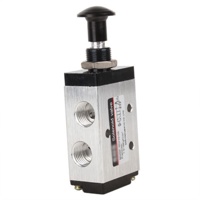 5 Port 2 Pos 1/4" PT Hand Operated Air Valve Manual Control 1.5-8 kgf ...