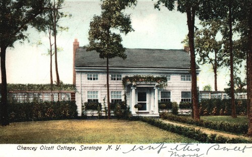Vintage Postcard Chancey Olcott Cottage Saratoga New York NY ...