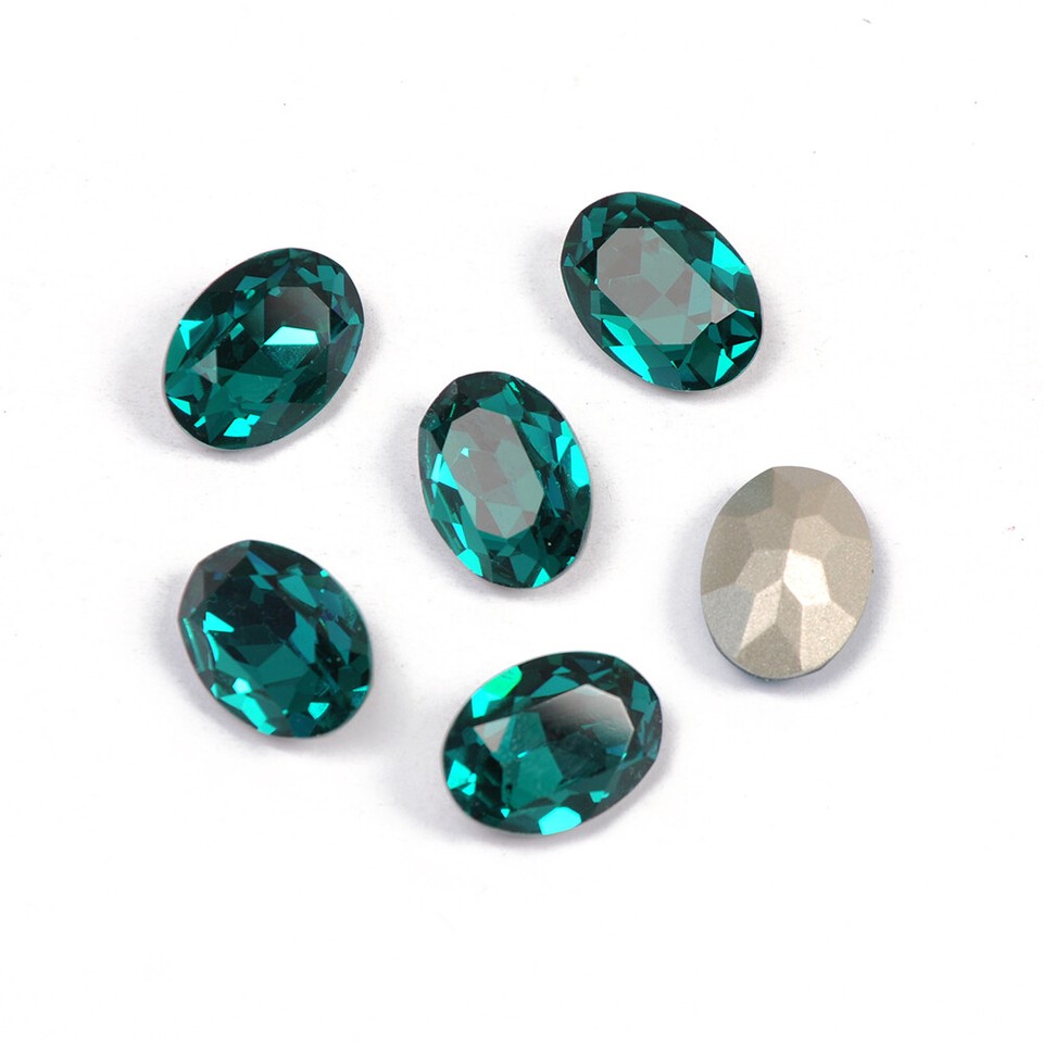 High-quality Colorful Oval Glass Rhinestone Crystal Strass Jewelry ...
