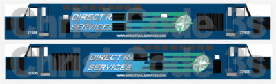 Adhesive Vinyl Class 37 Decal suit N gauge Dapol / Farish - DRS Compass ...