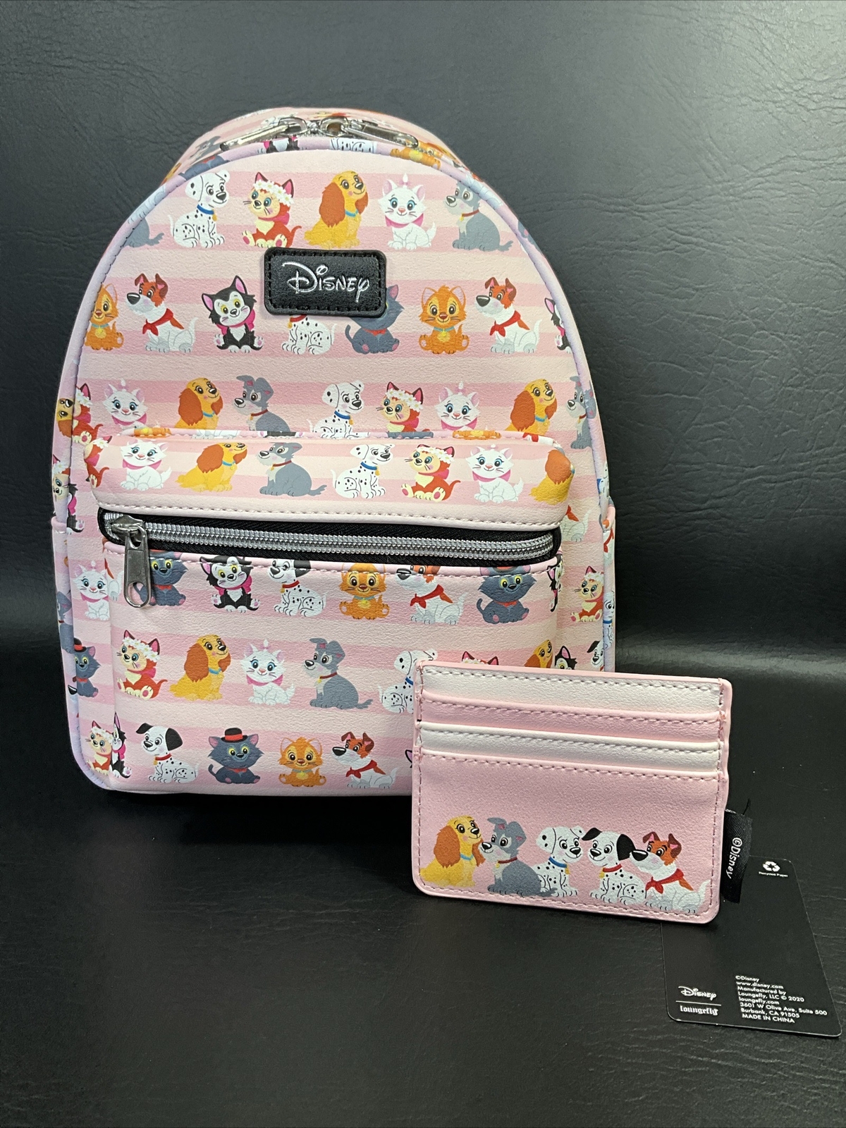 New! Loungefly Disney Pets Line Up Dog & Cats Mini Backpack ...