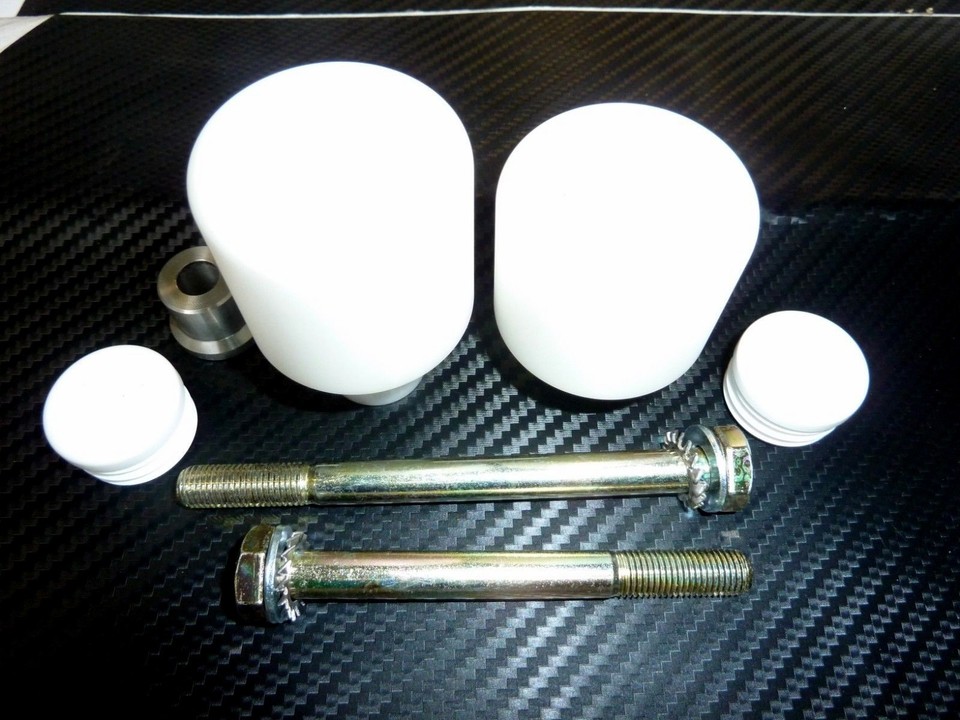 SUZUKI GSXR600 K6 K7 K8 K9 L0 WHITE FAIRING SLIDERS CRASH MUSHROOM ...