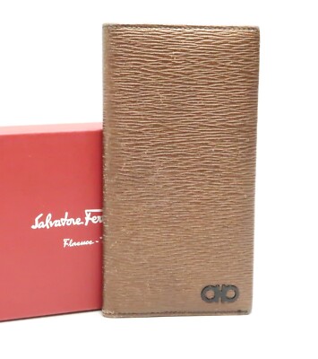 Authentic Salvatore Ferragamo Bill Purse Brown Italy 18680704 | eBay