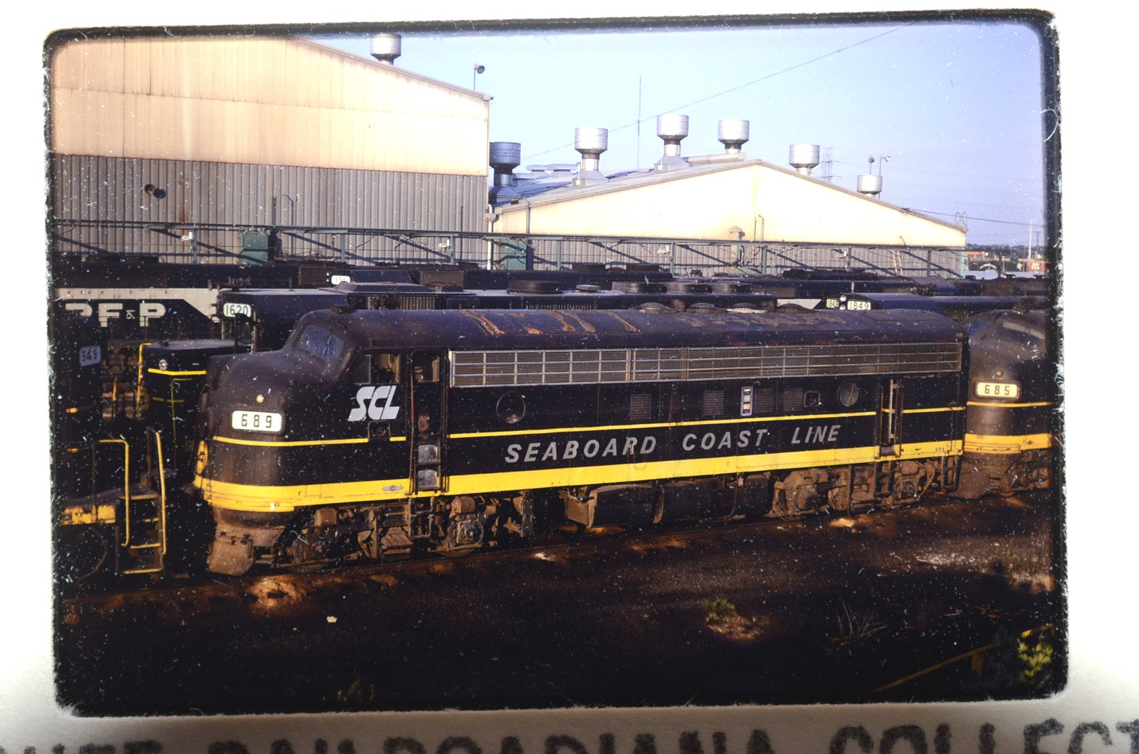 SCC 689 richmond va 6-10-72 kodachrome train photo slide seaboard coast ...