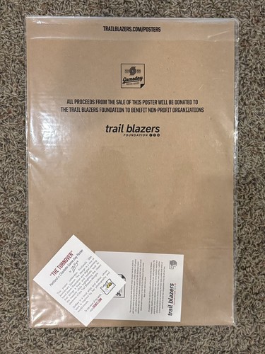 Portland Trailblazers GAMEDAY POSTER 142/150 Charlotte Hornets Blazers ...