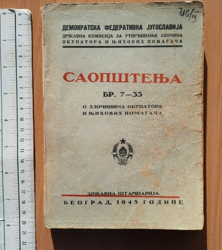 WWII 1945 YUGOSLAVIA ARMY Military occupation WAR CRIME GERMANY ITALY ...