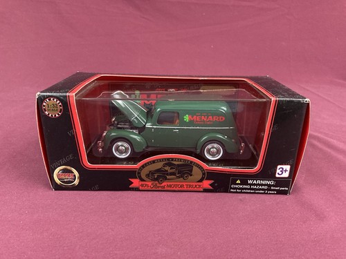 Golden Wheel 1940 Ford Panel Van Menards 1/32 Diecast Green S/N 00857 ...