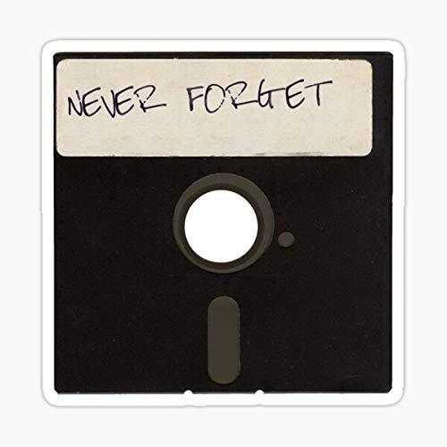 Funny Floppy Disk 90s Computer Drive Never Forget Quote Vinyl Decal ...