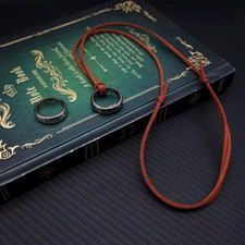 Uncharted 4 Nathan Drake Ring Necklace Engraved Pendant with Adjustable ...