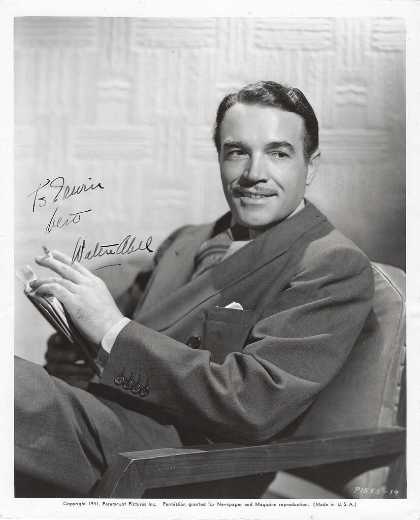 Veteran Actor WALTER ABEL Signed Photo - Fritz Lang's FURY - HOLD BACK ...