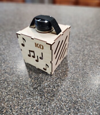 Wooden Box For Instant Speaker with Conduction Technology Pockettunes ...