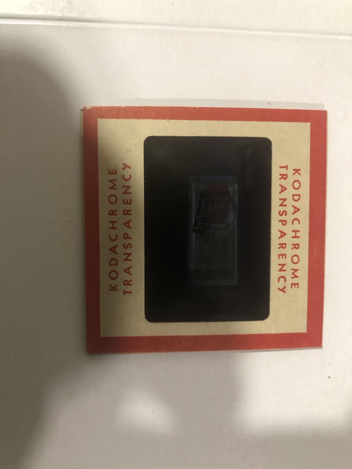 John J Carroll Billboard 1940s Slide 35mm Red Border Kodachrome Newark ...