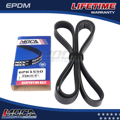 Serpentine Belt Fits BMW Ford Land Rover MOCA EPDM 6PK1550 | eBay
