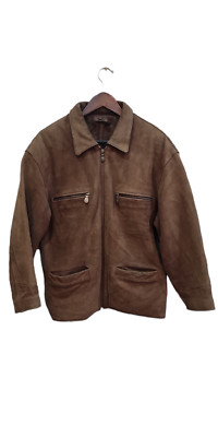 Vintage Original Trapper Leatherwear Men’s Brown Leather Jacket Size L ...