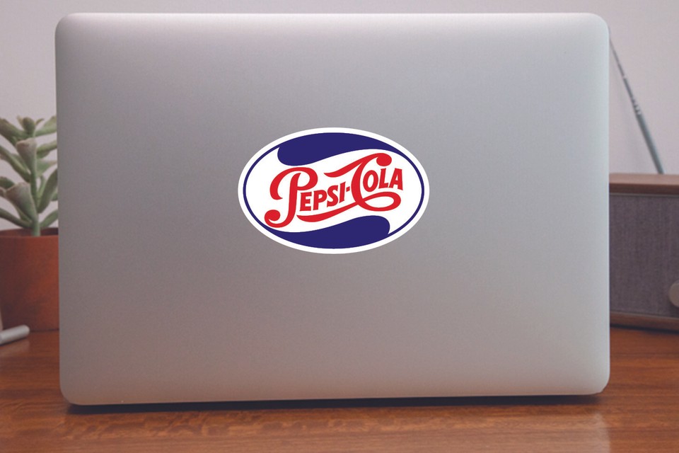 Pepsi Cola Vintage Oval Logo Vinyl Sticker / Decal 10 Sizes ️TRACKING ...