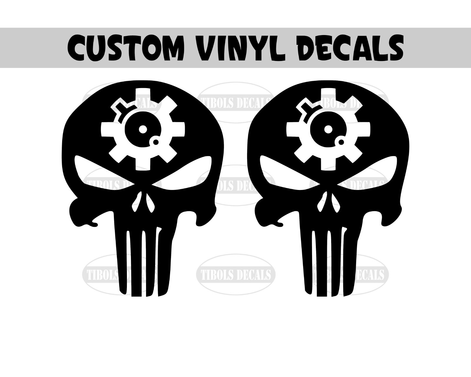 2x AR15 Bolt Punisher Skull Decals AR 15 Bolt Star Punisher Stickers ...