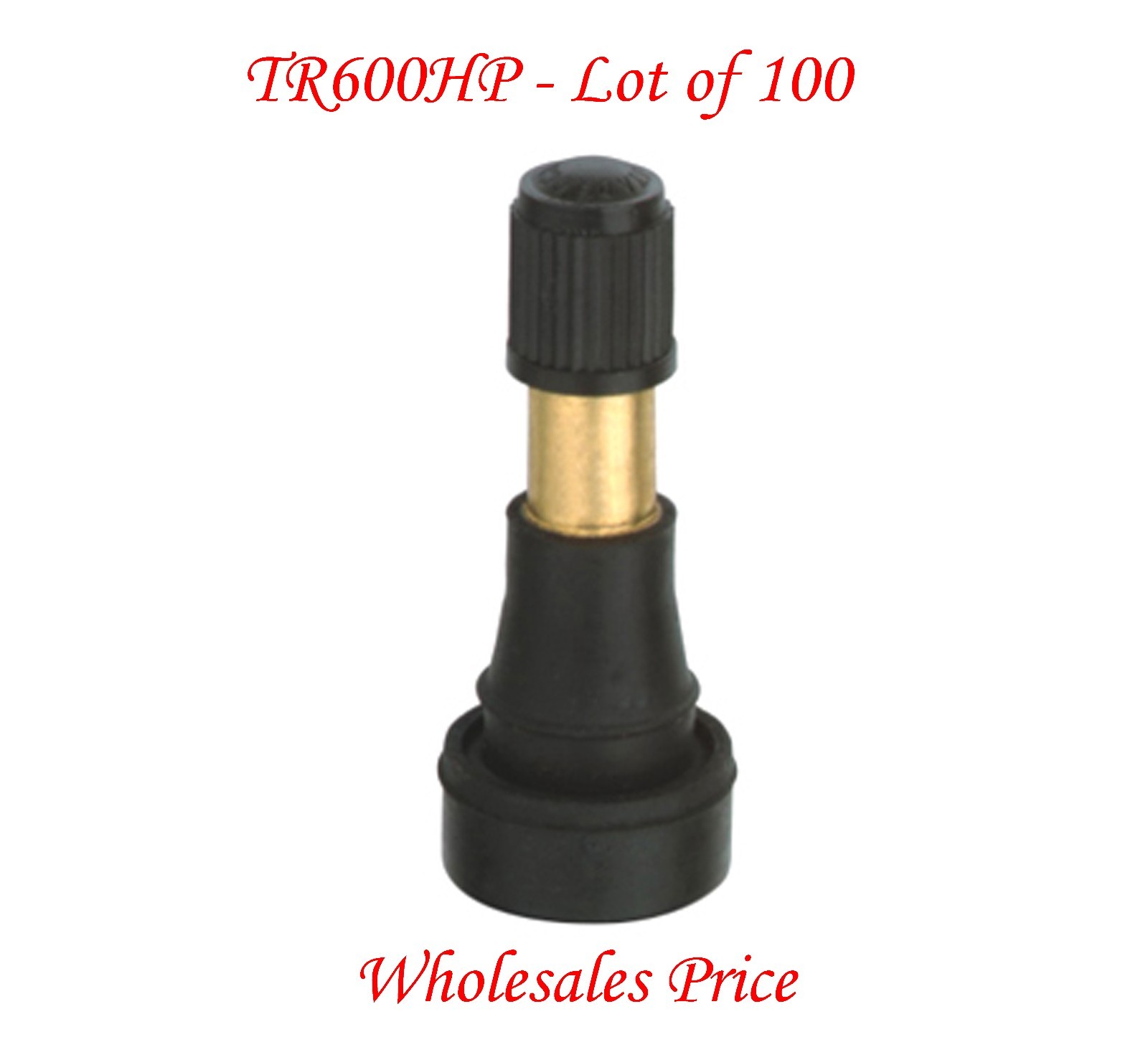 LOT OF 100 TR600HP High Pressure Snap-In Tire Valves Rated to 100 psi ...