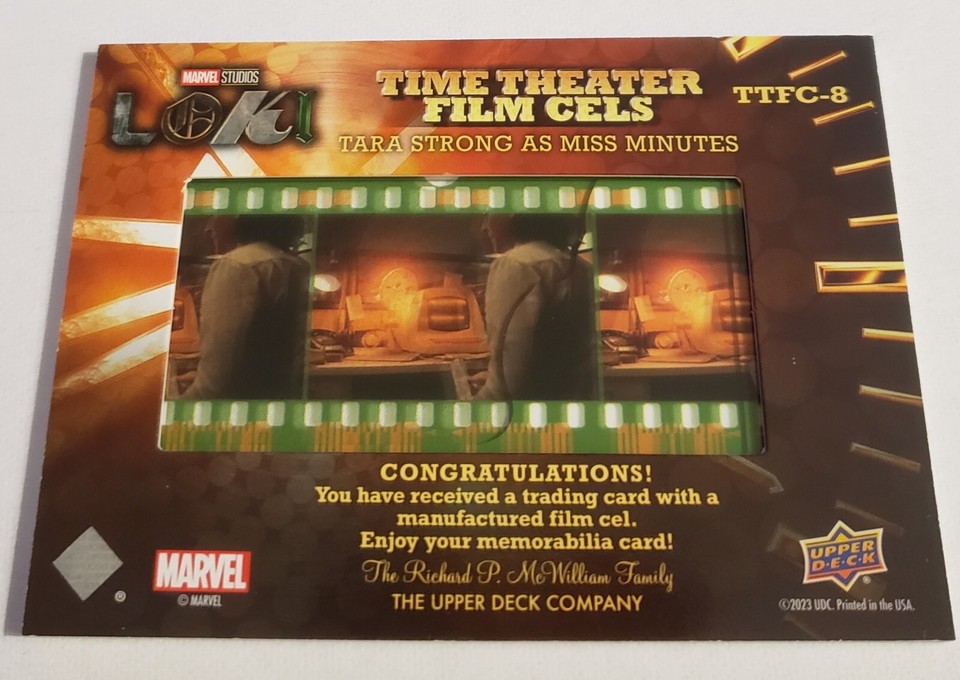 2023 Upper Deck - Loki - Tara Strong as Miss Minutes - Time Theater ...