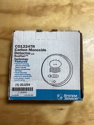 System Sensor, CO1224TR, Carbon Monoxide Detector, New - Open | eBay