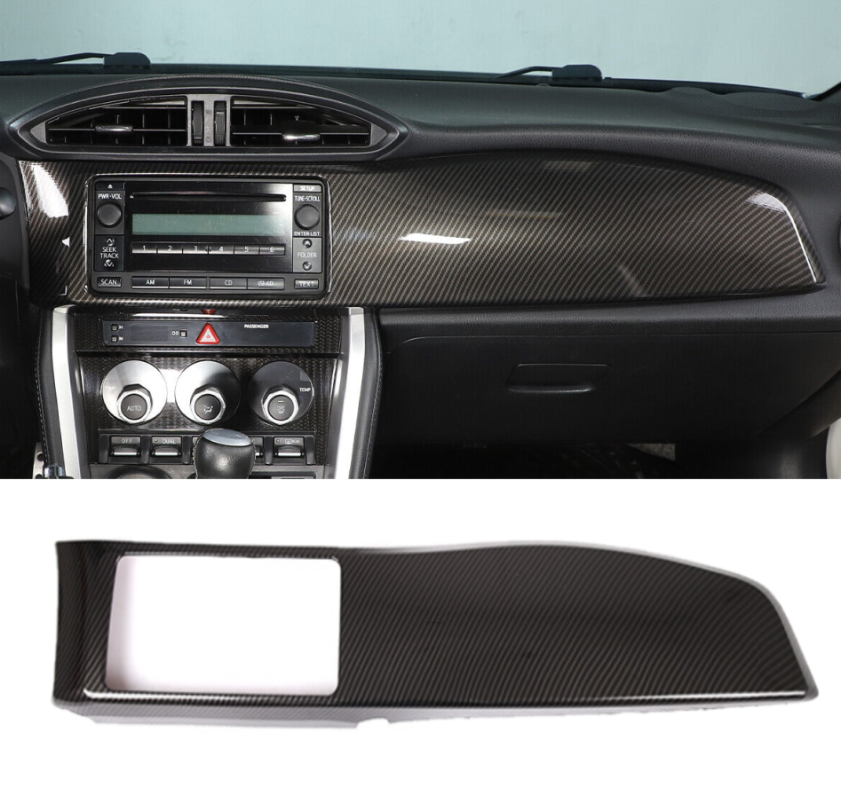 Gloss Carbon Fiber Print Dashboard Radio Panel Trim Cover Fits 13-20 ...