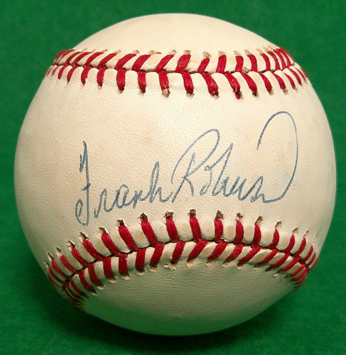 Frank Robinson Signed Baseball Reds Angels ROY MVP WSC WSMVP HOF 82 | eBay