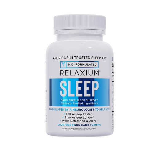 Relaxium Sleep Natural Dietary Supplement for Better Sleep (60 Capsules ...