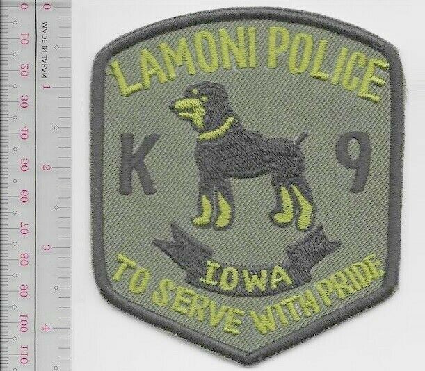 K-9 Lamoni Police Department Canine Unit Officer & Dog Team NO TARIFF ...