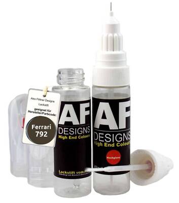 Lackstift für Ferrari 792 Grigio Scuro Klarlack schnelltrocknend ...