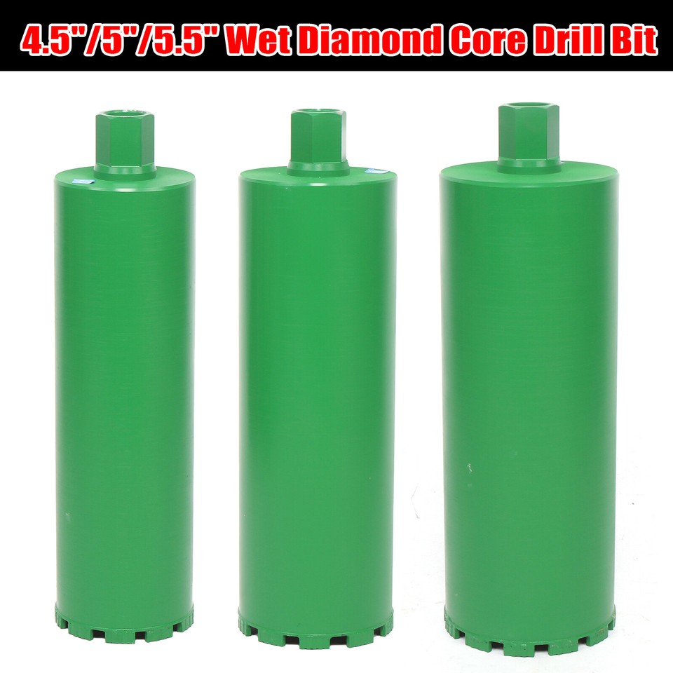 For Concrete Wet Drilling 1-1/4" Threads 5 inch Wet Diamond Core Drill ...