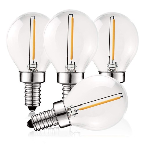 Luxrite S11 LED Night Light Bulbs 0.5W Dimmable Warm White E12 Base 4 ...