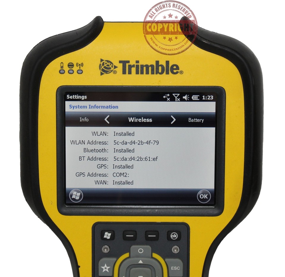 TRIMBLE TSC3 DATA SURVEYING COLLECTOR, SPECTRA RANGER 3,TOPCON,TDS, NO ...