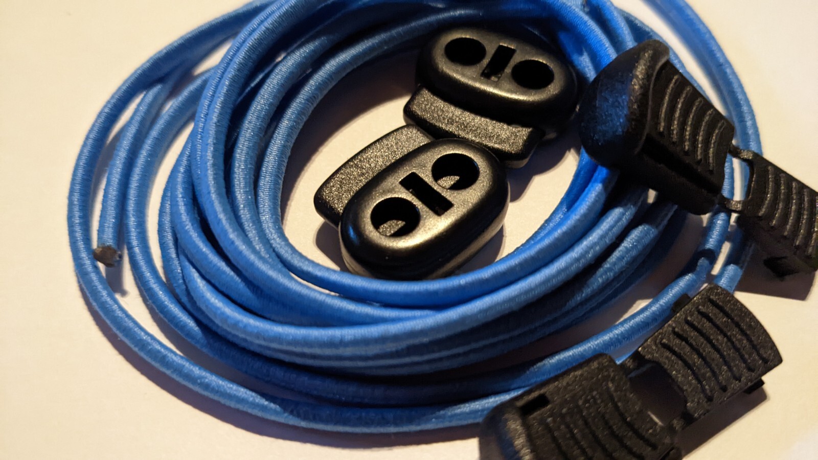 No Tie COLUMBIA BLUE Elastic Shoelace Lock Laces Shoe Strings Locking ...