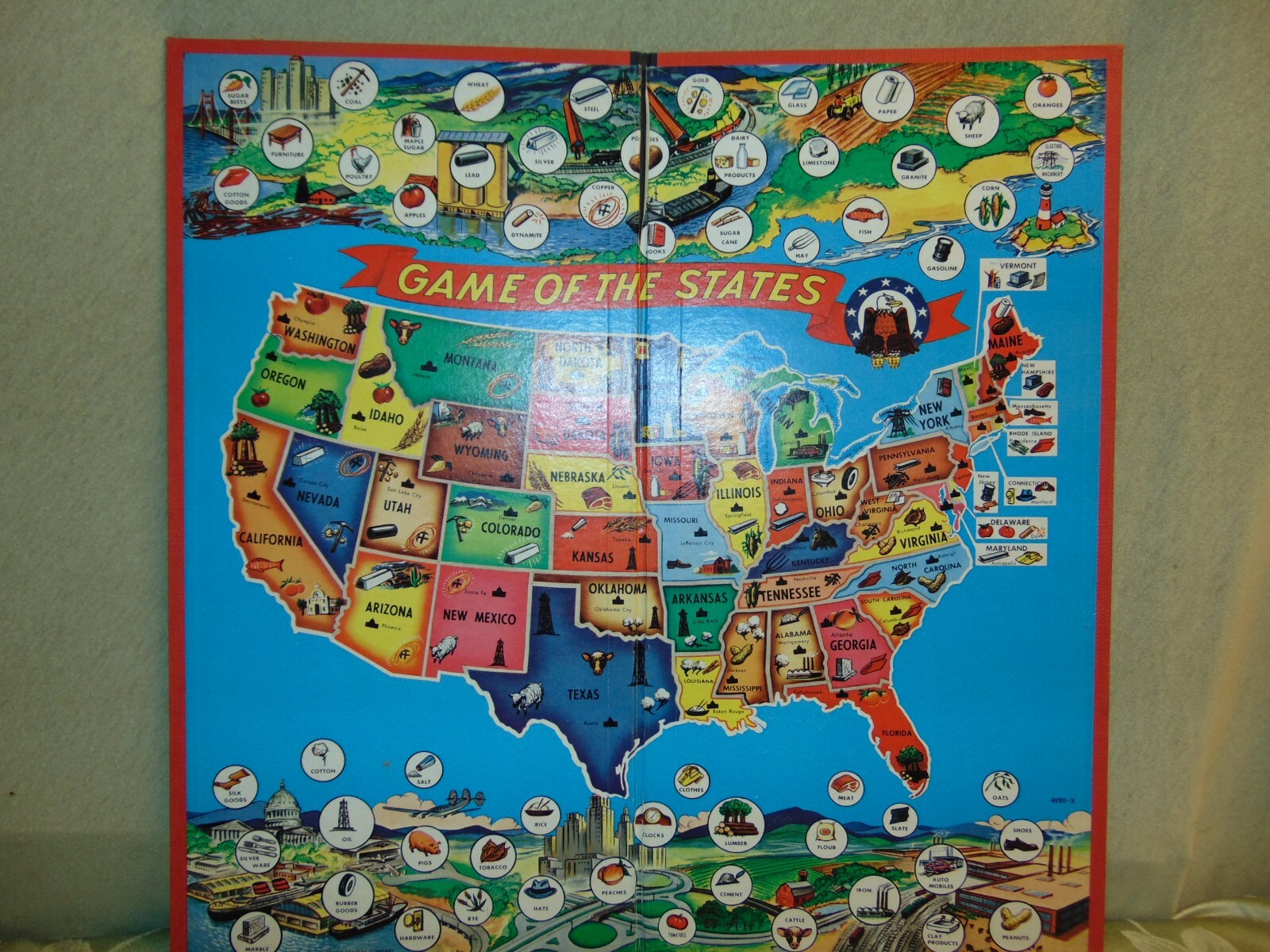 GAME OF THE STATES GAME BOARD | eBay