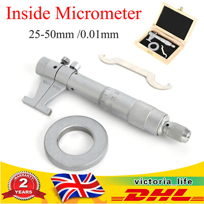 Inside Micrometer Internal Diameter Measuring Tool Stainless Steel25 ...