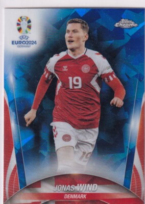 Topps 2024 Chrome UEFA Euro N. 25 Jonas Wind Sapphire Refractor | eBay