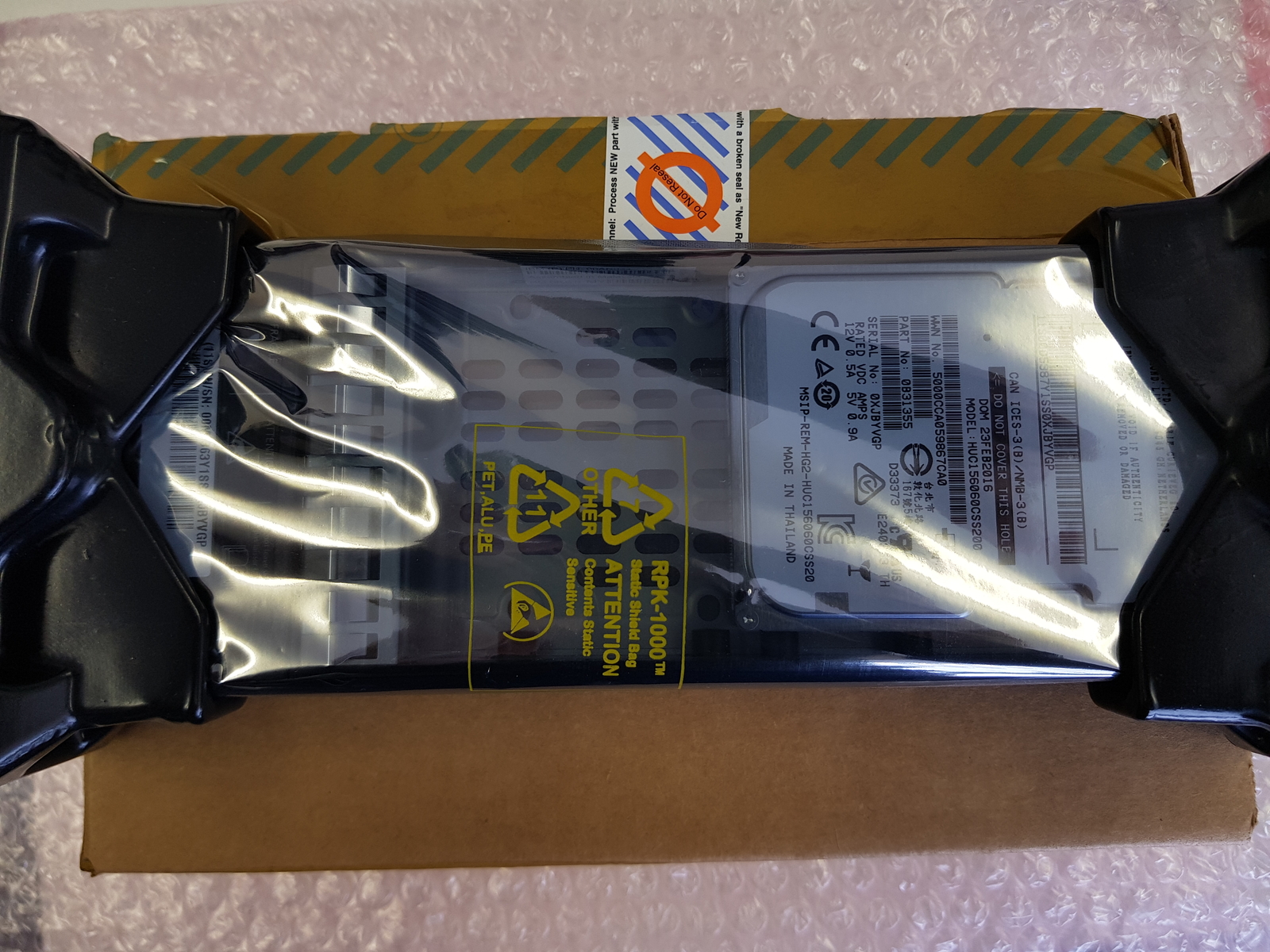 IBM+600GB+2.5%27%27+15K+12G+SAS+V7000+Hard+Drive+00MJ363+00Y2448+2076 ...