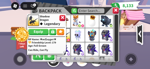 Roblox Fly Ride Shadow Dragon Adopt Me Pet For Sale | eBay