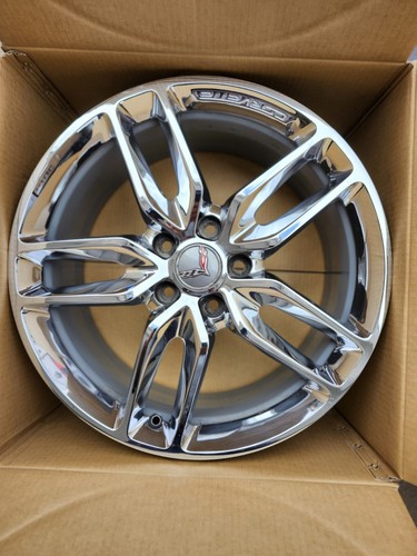 Chevrolet Corvette C7 2014-2019 Chrome 19" Inch OEM FRONT Wheel Rim ...