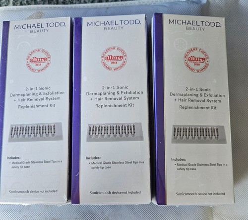 Michael Todd Beauty 2-in-1 Sonic Dermaplaning At Home 8 Count ...