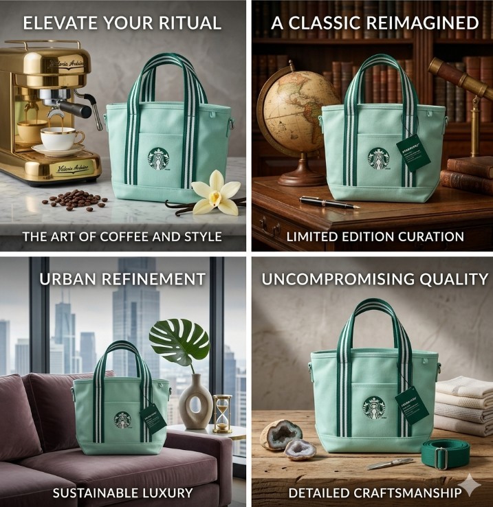 NEW Limited Edition 2026 Starbucks Road Collection Canvas Tote Bag | eBay